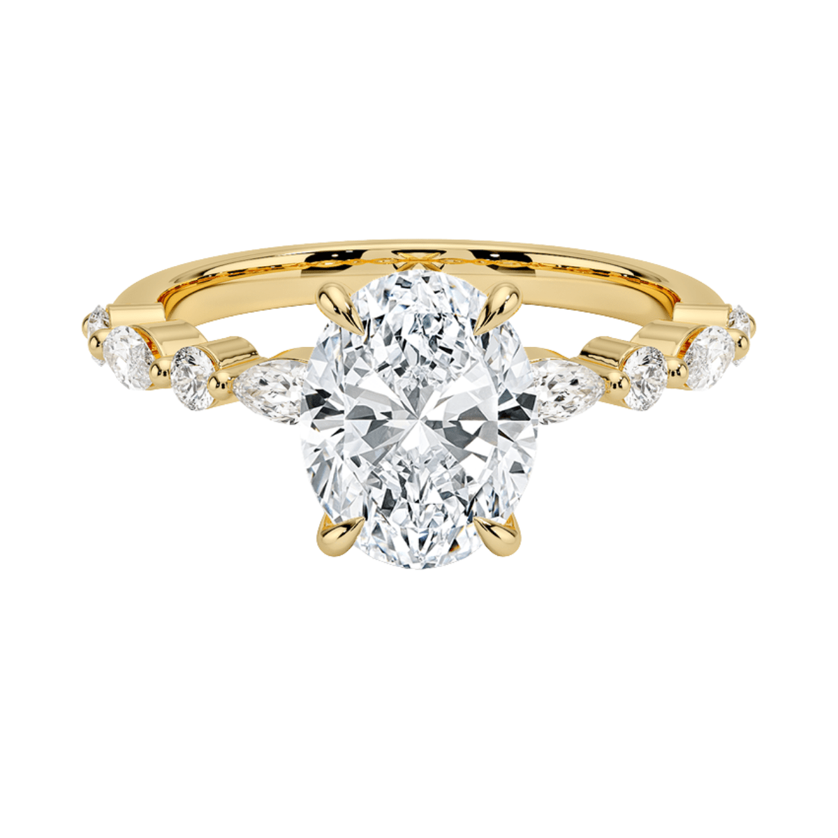 Oval Lab Diamond Engagement Ring – Bijoux Luxo
